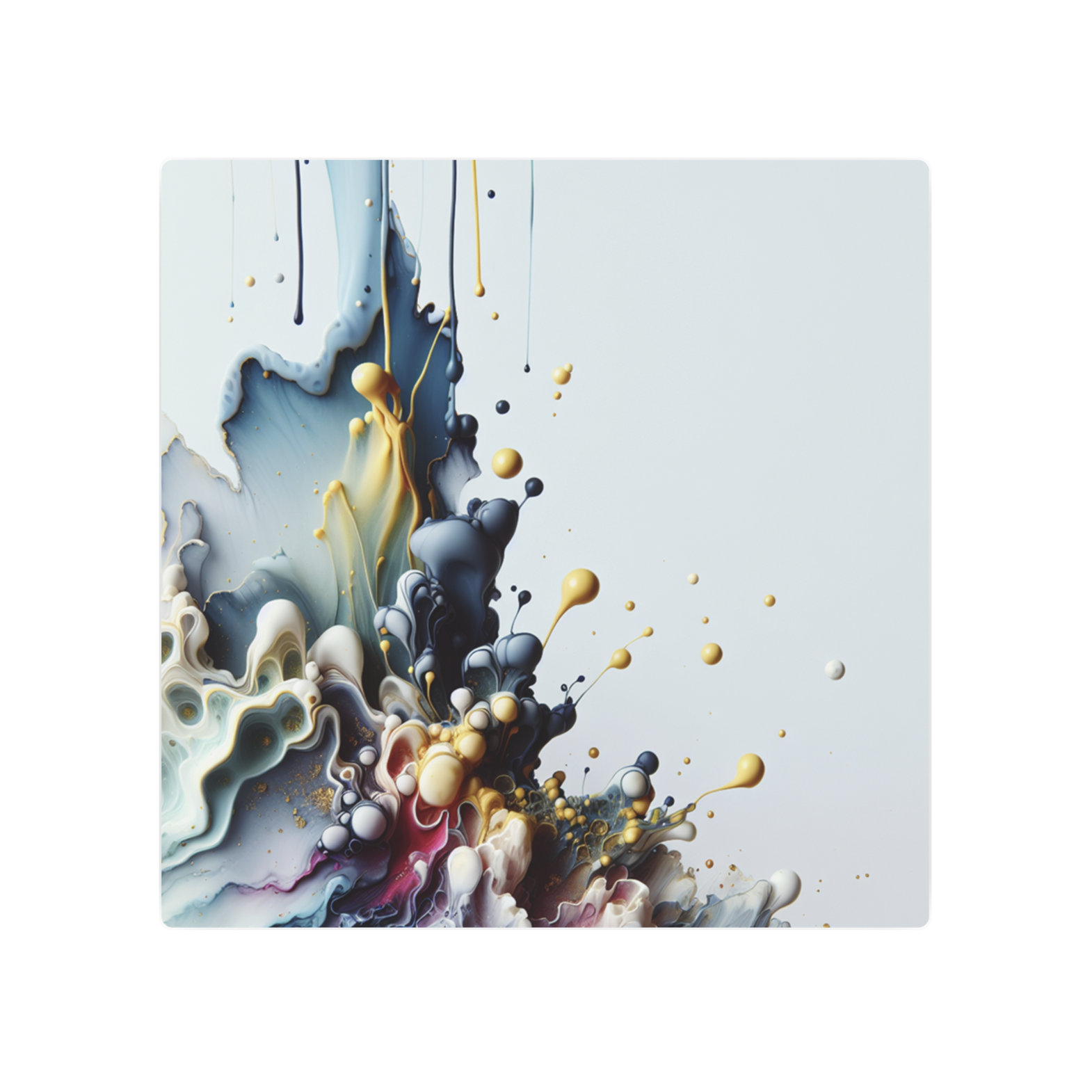 Ivy Bronx Fluid Drip Art In Primary Colors | Wayfair