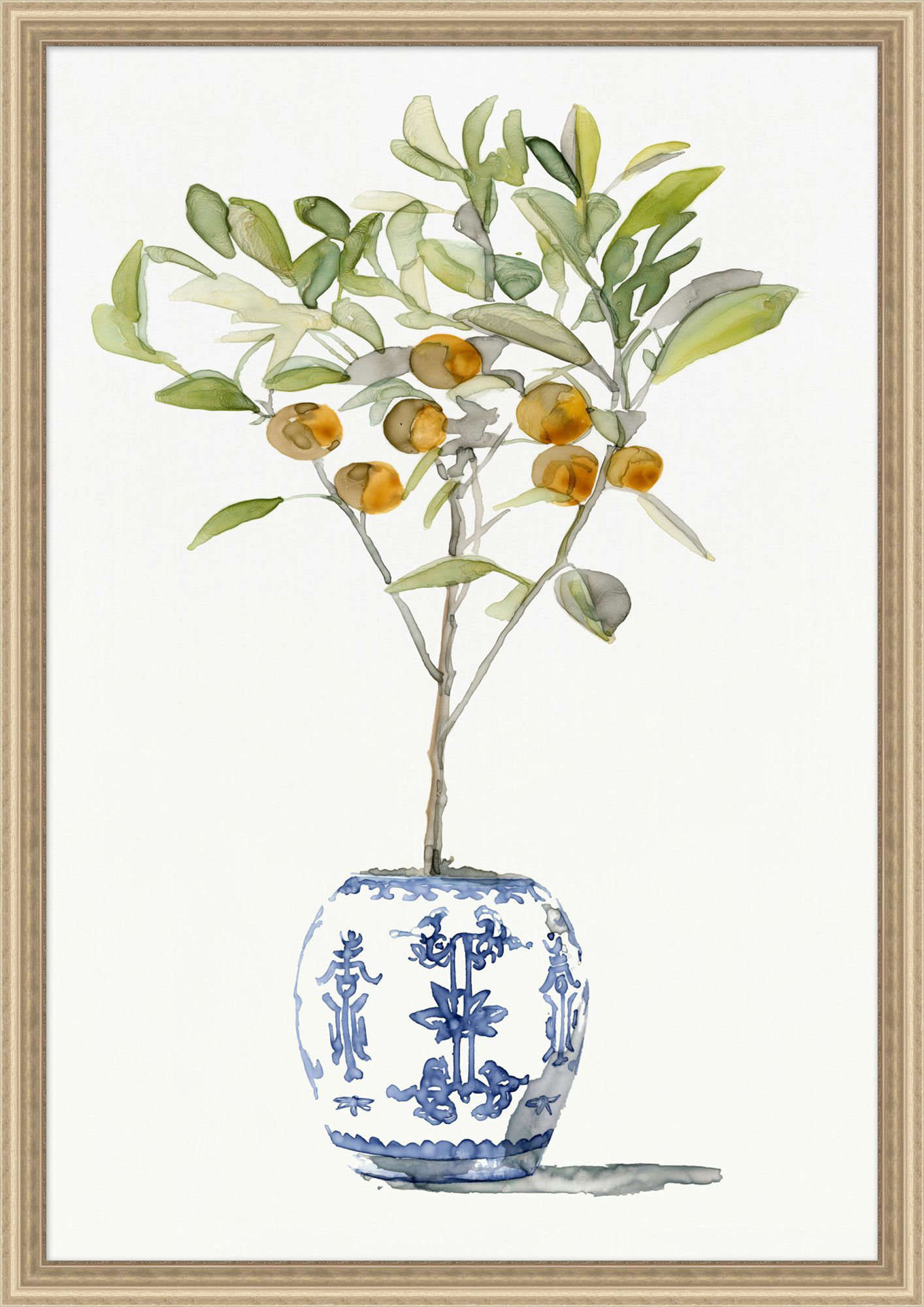 Wendover Art Group Decorative Tree 1 - Single Picture Frame Print on ...