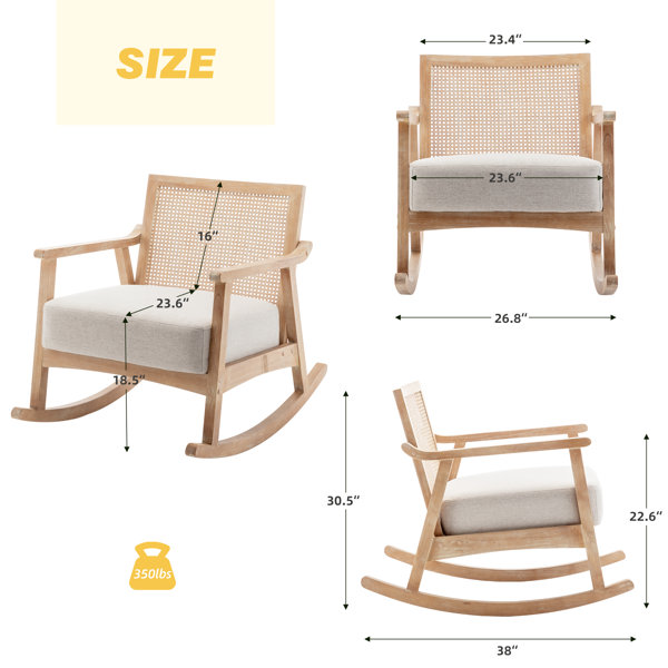 MELLCOM Rocking Chair "& Reviews" | Wayfair