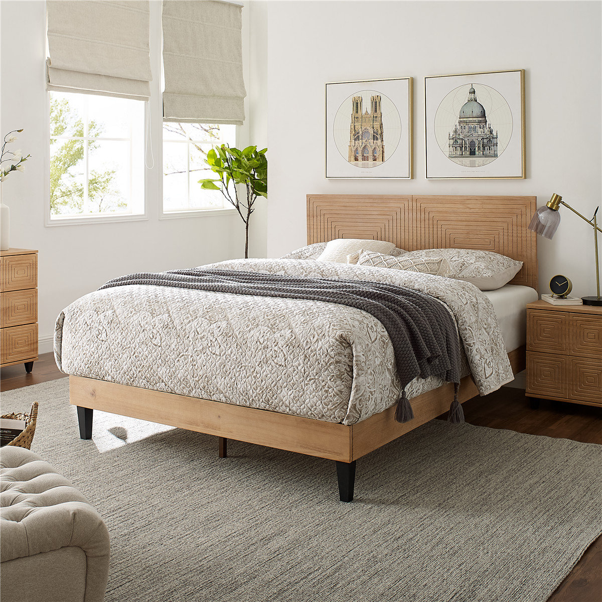 George Oliver Davari Platform Bed & Reviews | Wayfair