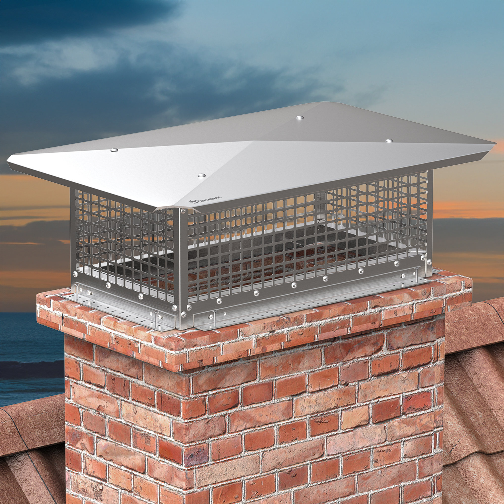 Balconera Chimney Cap with Adjustable Metal Strips | Wayfair