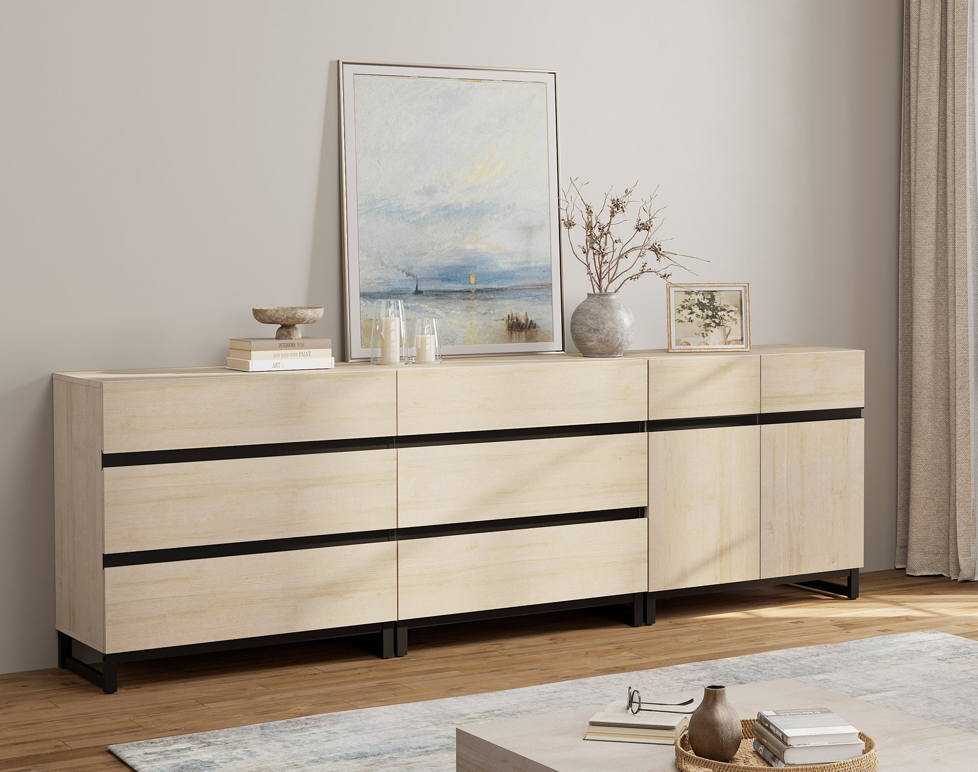 Latitude Run® 3 In 1 Dresser For Bedroom,Modern Closet Organizers And ...