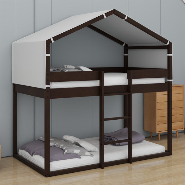 Harper Orchard Abdulsamad Kids Twin Over Twin Bunk Bed | Wayfair