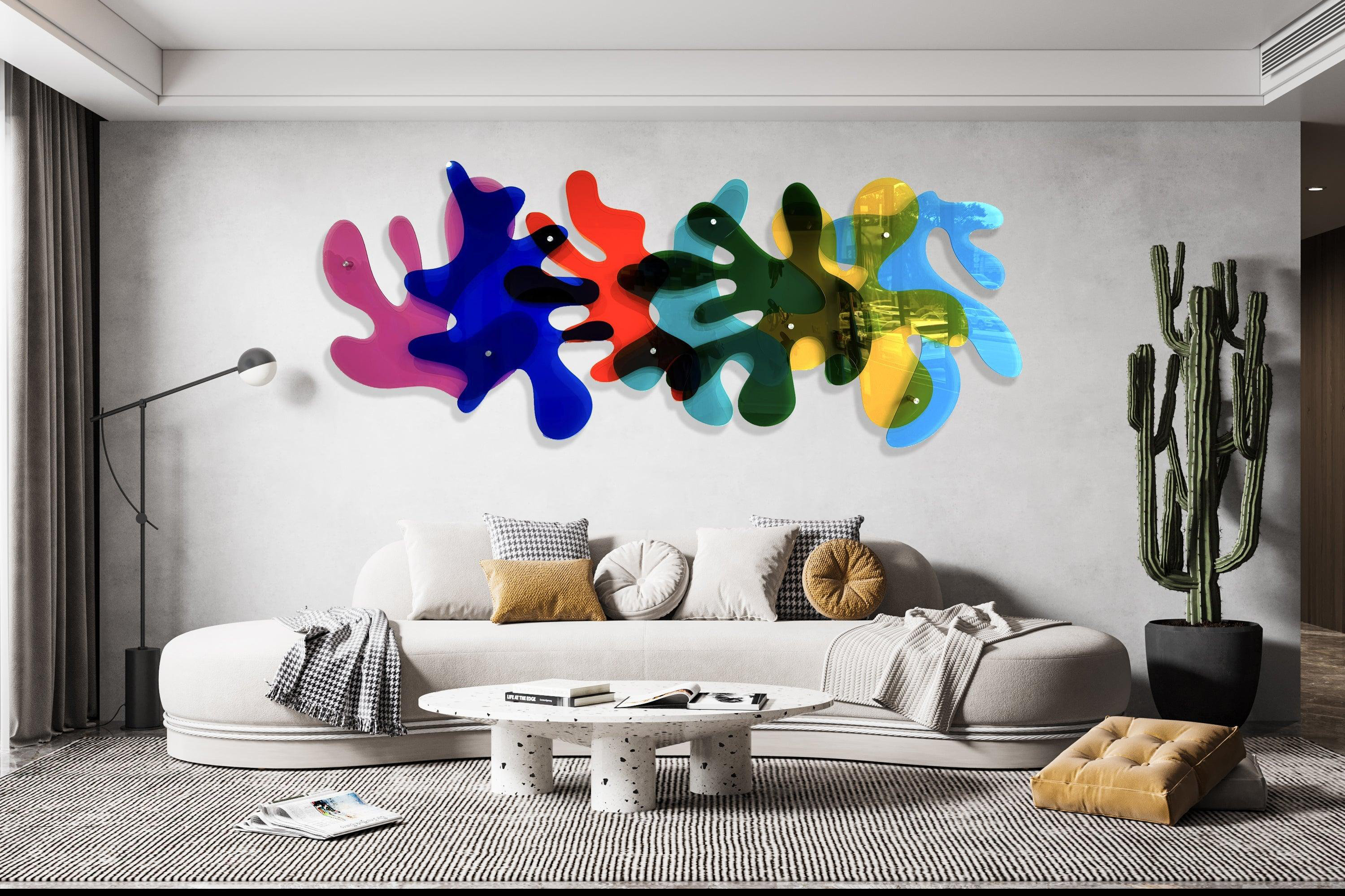 UniQstiQ Small Transparent Corals Wall Sculpture - Pop Art Decor | Wayfair