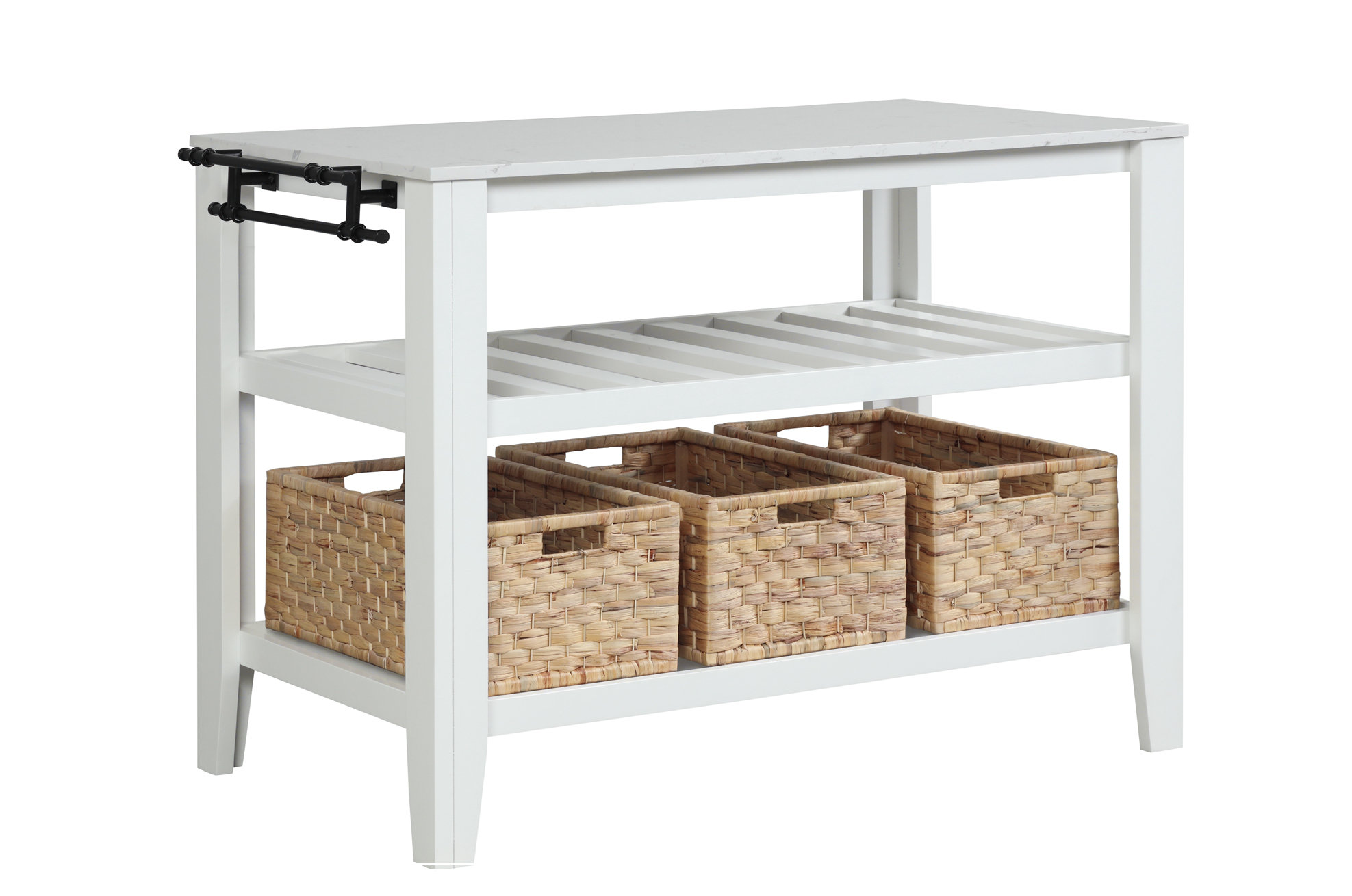 Red Barrel Studio® Sezye Kitchen Island Expand storage, improve ...