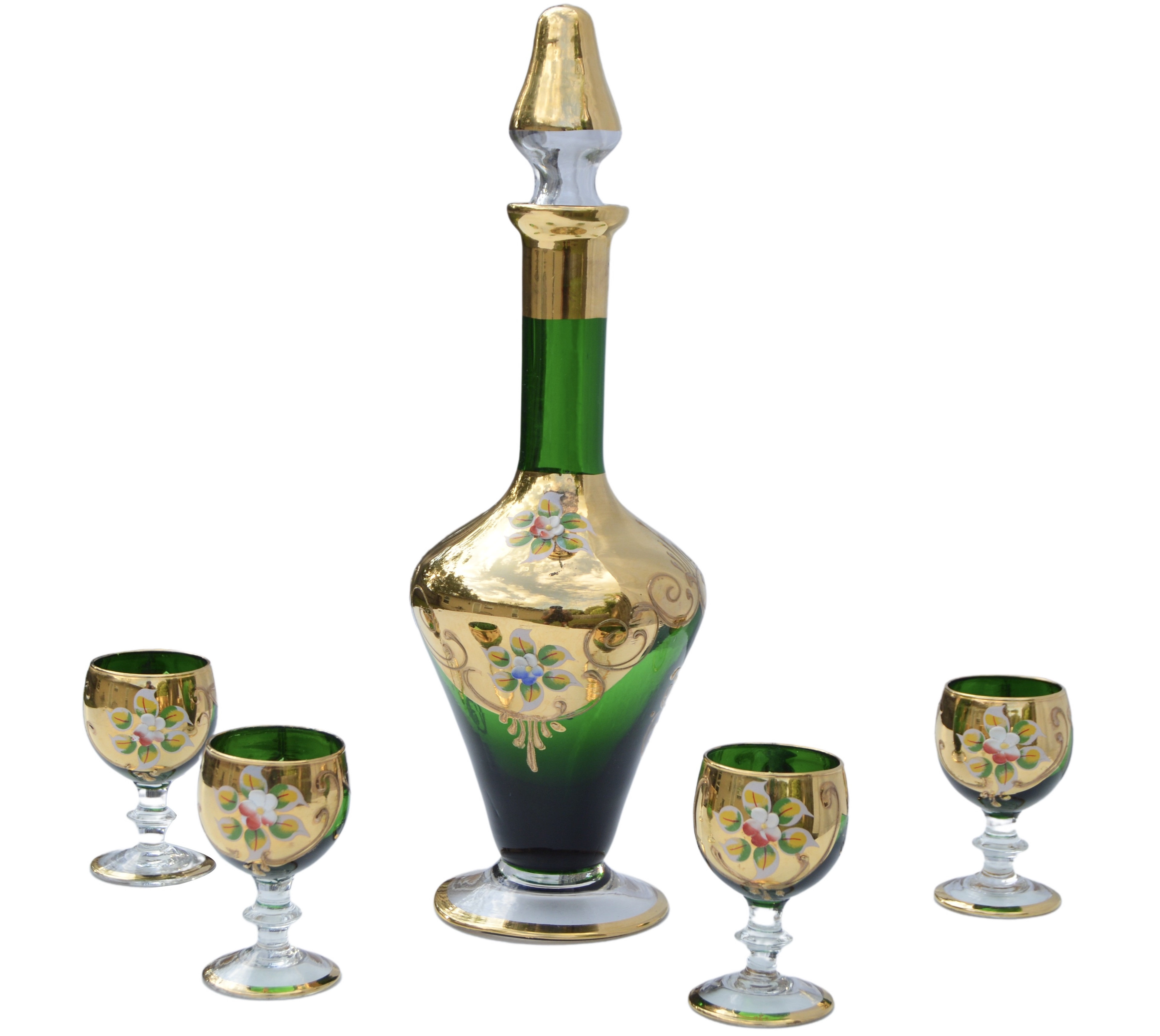 The Moroccan Room 5 Piece Glass-Cut Beverage Serving Set | Wayfair