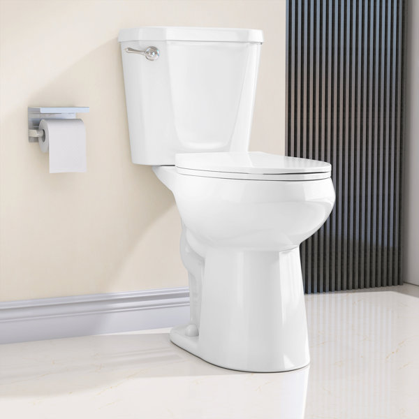 ZEAFIVE 19" Extra Tall Toilet Elongated Two Piece Toilet with Powerful ...