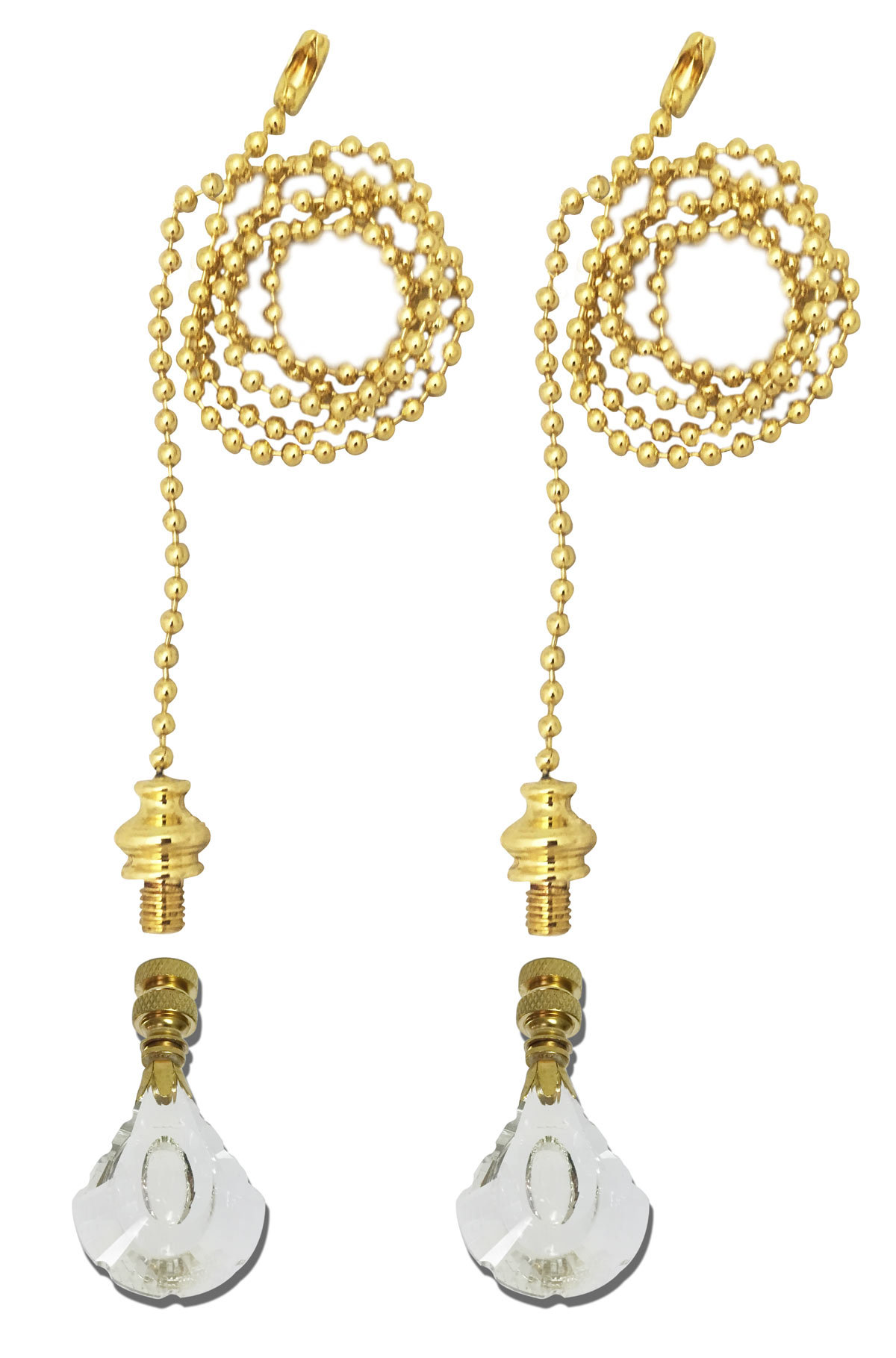 Royal Designs Designer Cut Crystal Finial Ceiling Fan Pull Chain | Wayfair