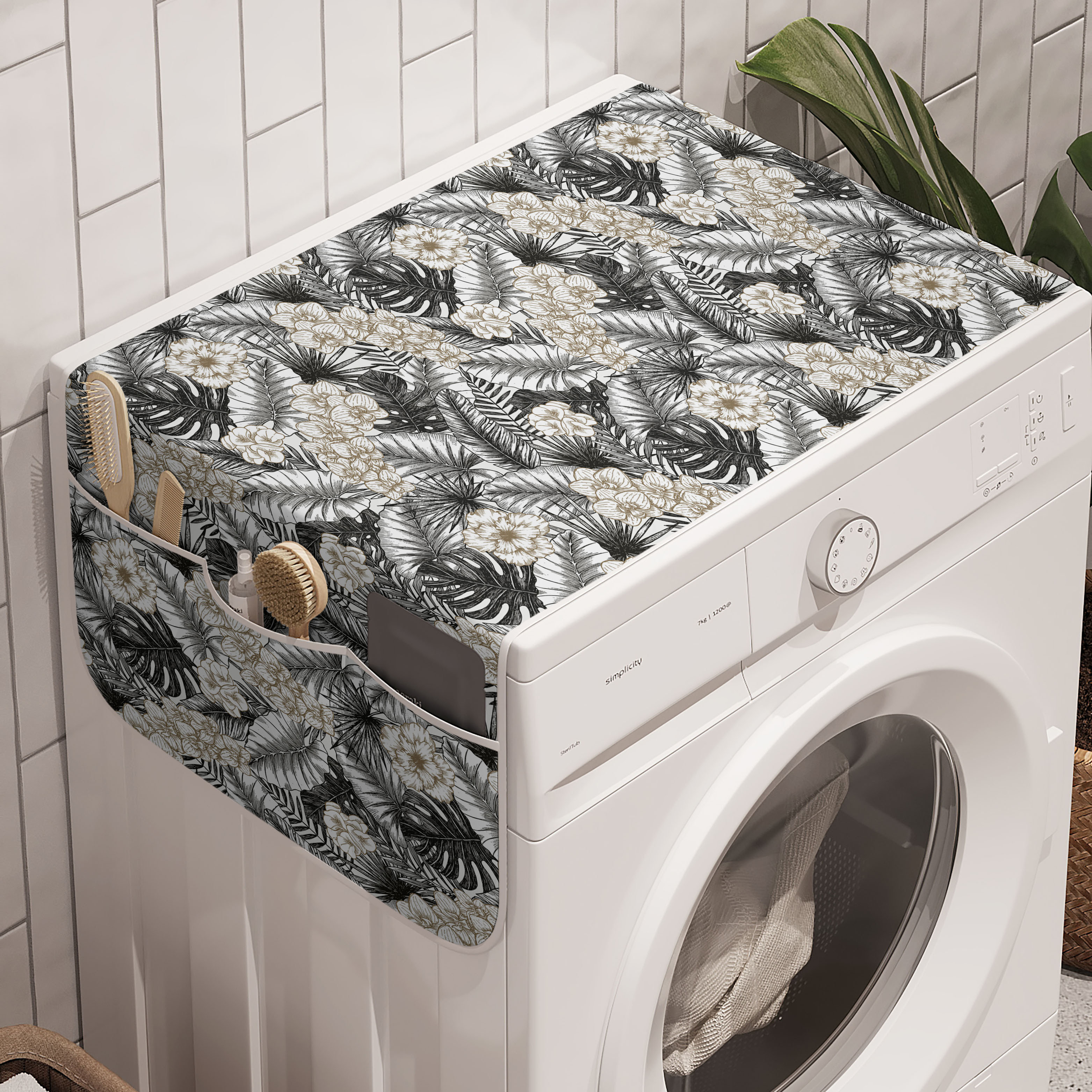 East Urban Home Tropical Jungle Boho Washing Machine Organizer Pack of ...