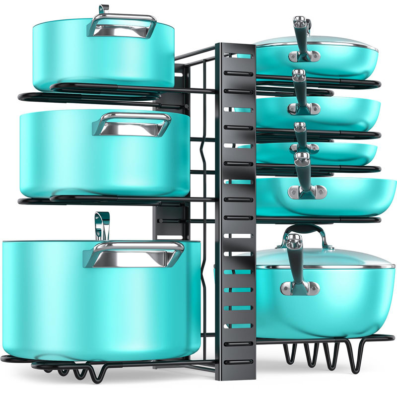 Prep & Savour Metal Oval Freestanding Pot Rack | Wayfair