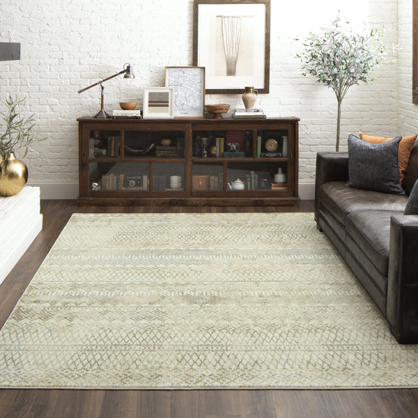 Union Rustic Aliva Geometric Cream Area Rug & Reviews - Wayfair Canada