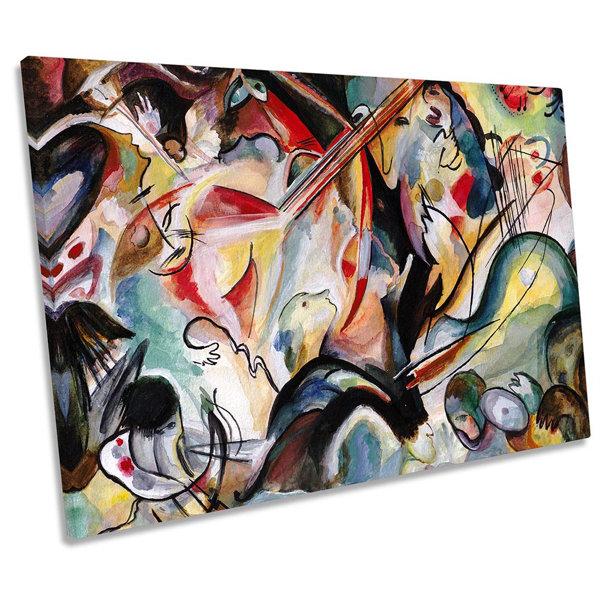 Metro Lane Abstract Orchestra Music - Wrapped Canvas Painting | Wayfair ...