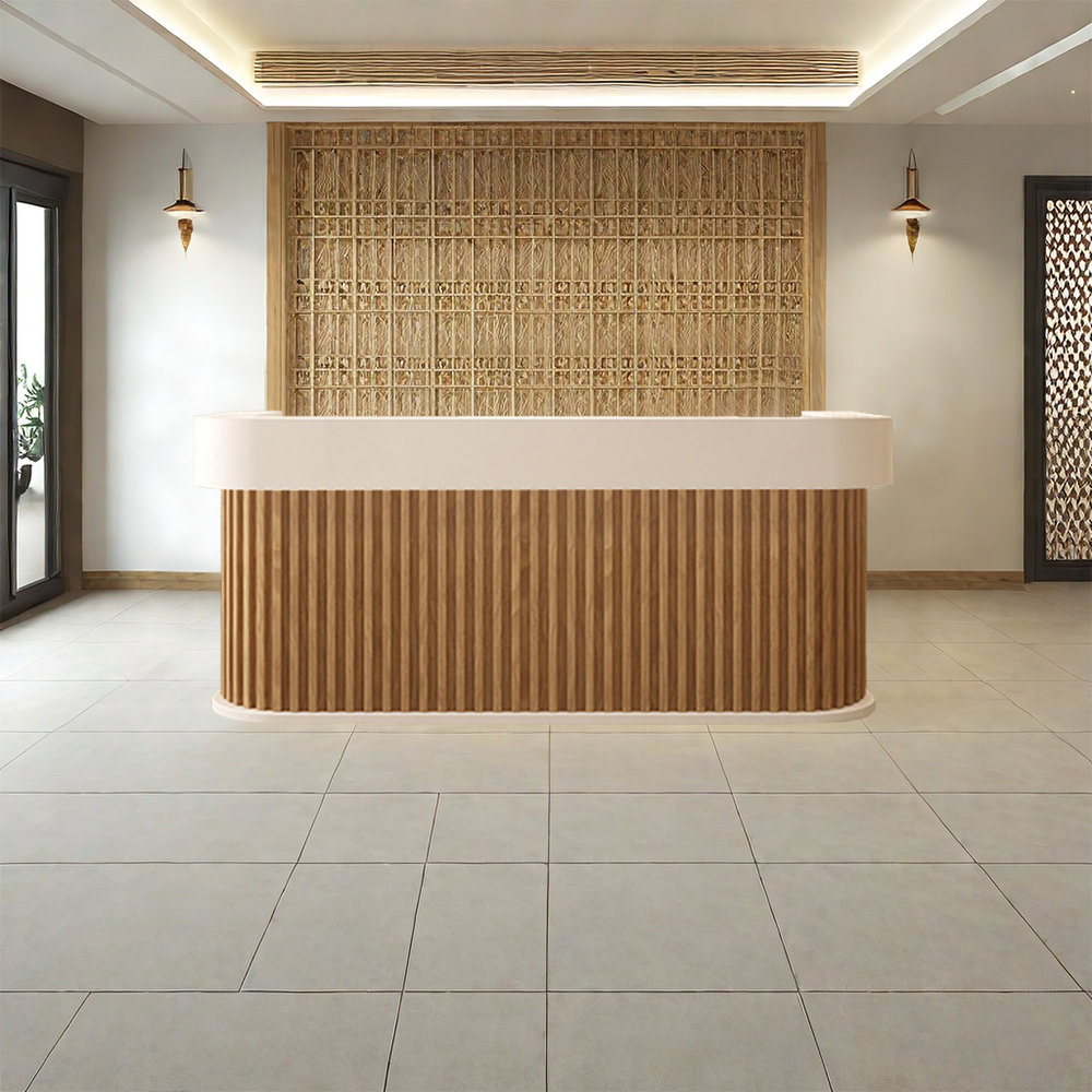 HOME BREW BLENDS LLC Vintage reception desk, bar counter | Wayfair