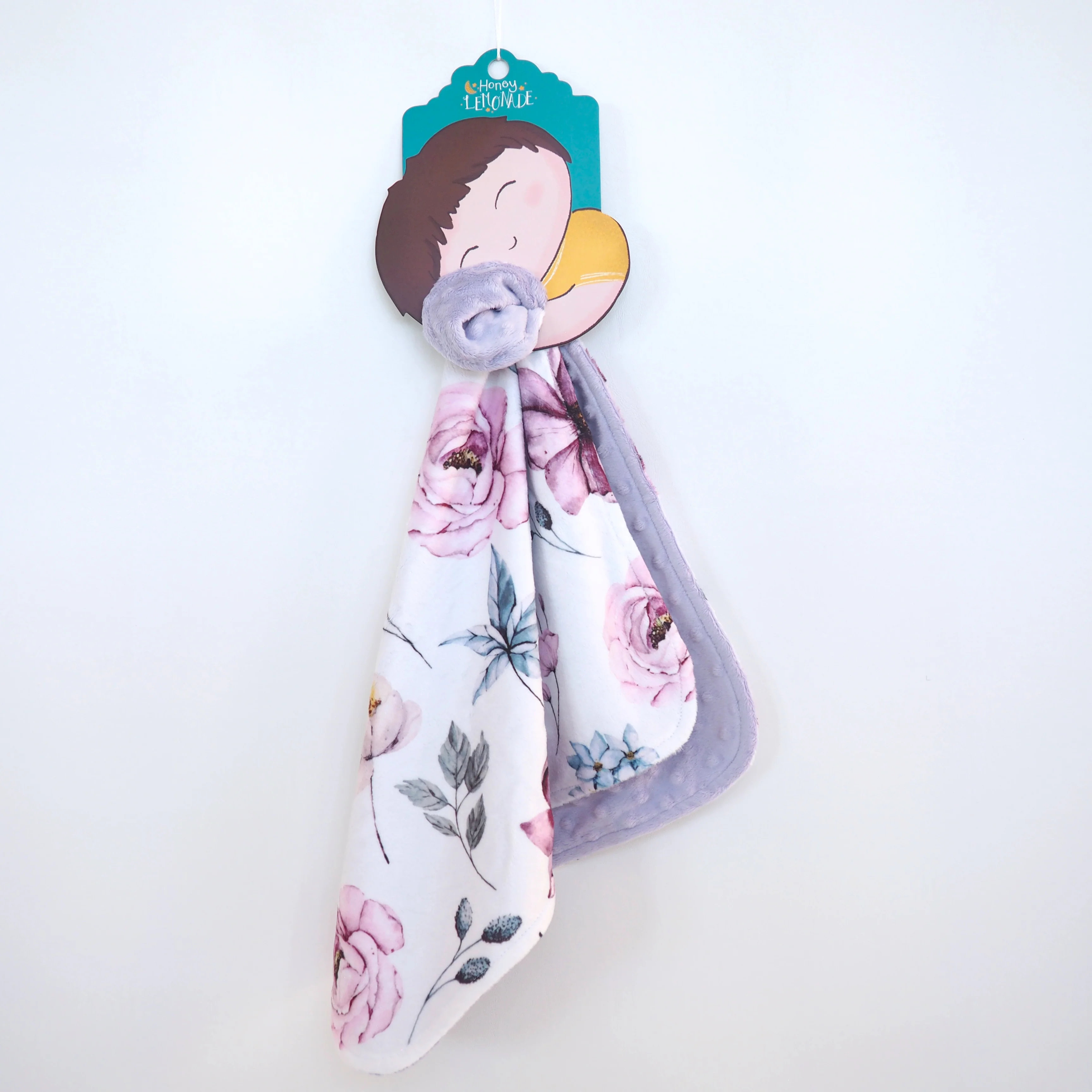 Honey Lemonade Mini Minky Vintage Floral Blanket for Toddlers - Soft ...