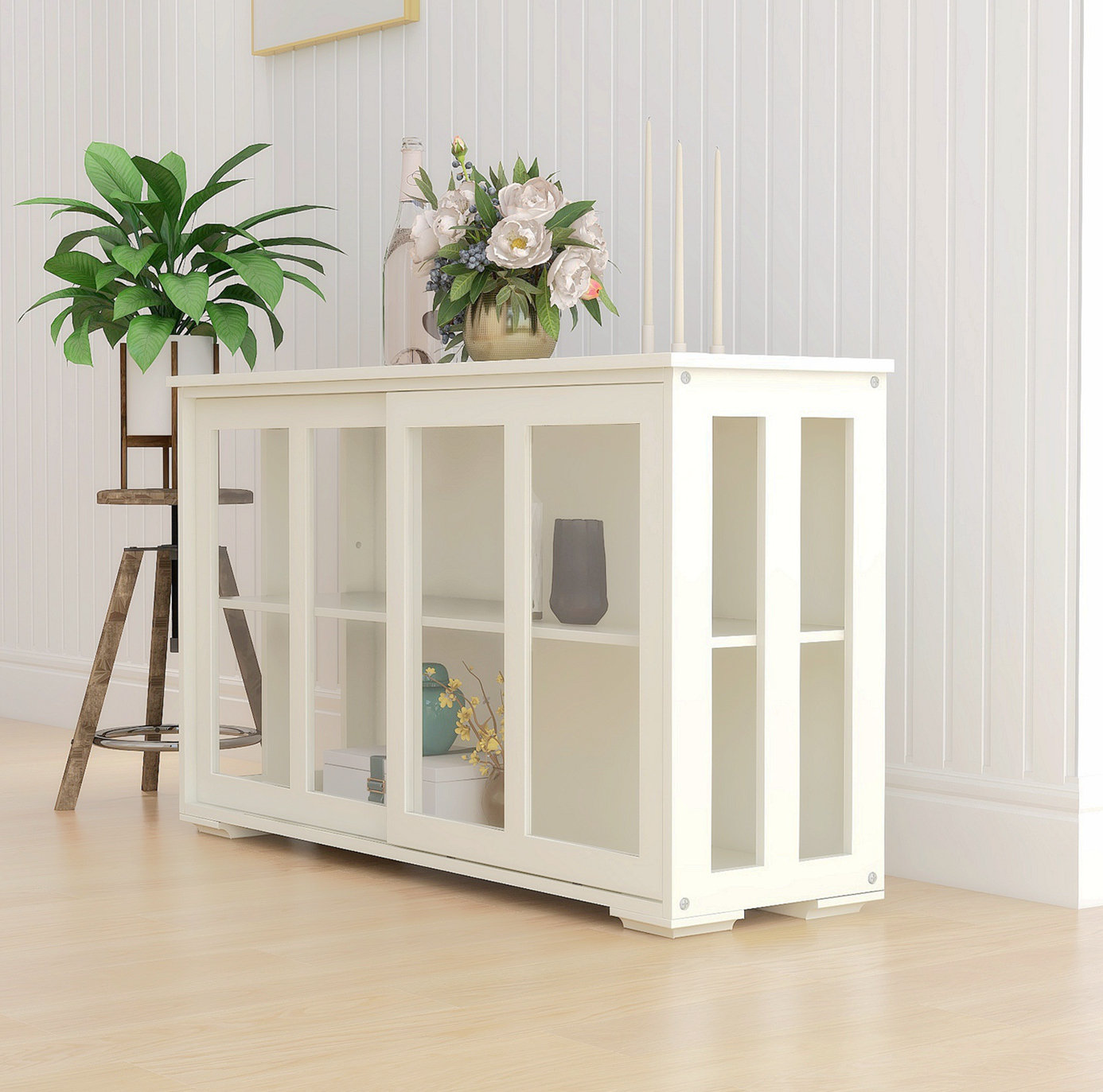 Winston Porter Niveyah 42.04'' Storage Cabinet Sideboard Kitchen ...