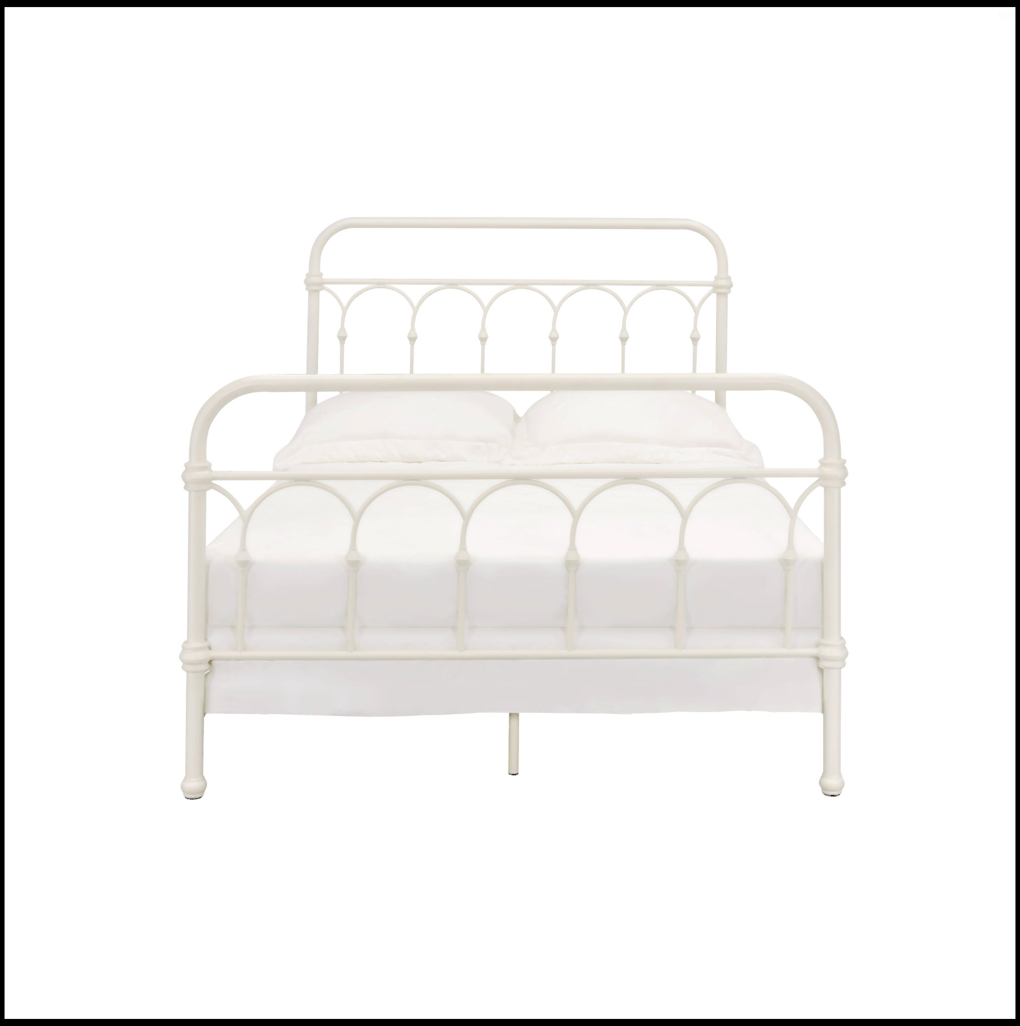 Winston Porter Citron White Finish Full Bed | Wayfair