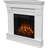 Red Barrel Studio® Corner Electric Fireplace With Mantel, Realistic Log ...