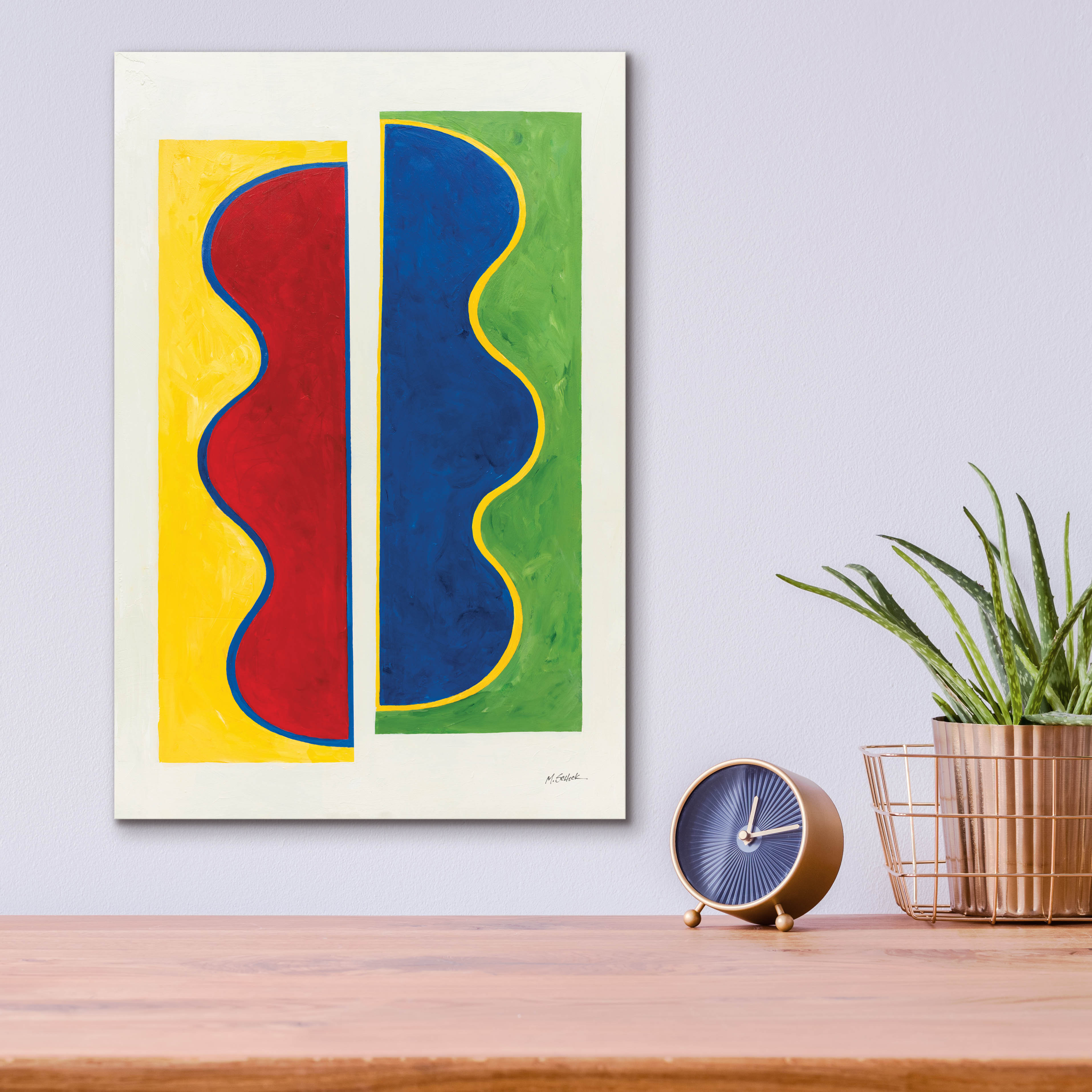 Latitude Run® 'Fusion' by Mike Schick Acrylic Glass Wall Art | Wayfair