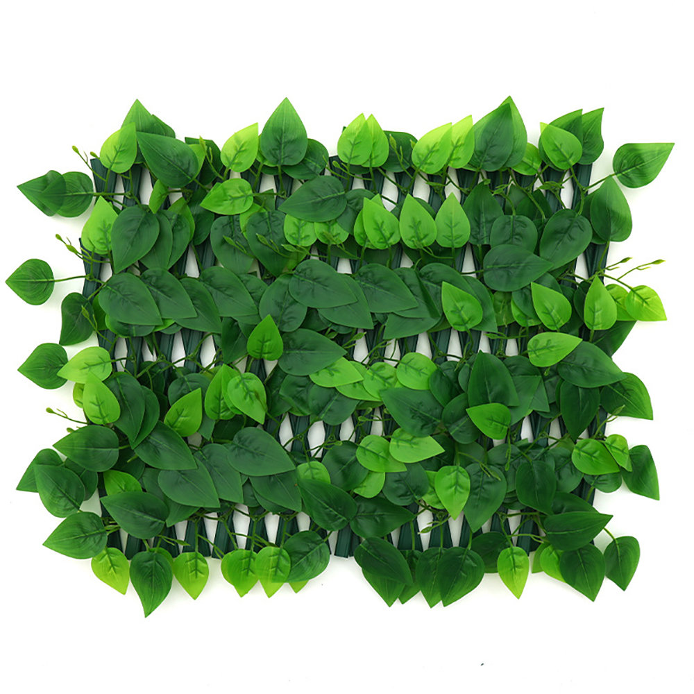 HGmart Ivy Leaf Telescopic Simulation Plant Fence Plastic Material ...