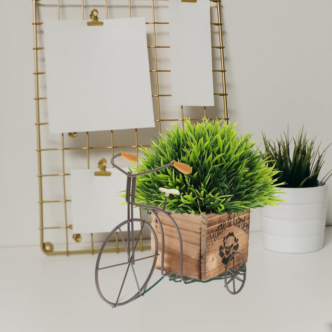 Ophelia & Co. Bike Flower Pot Bicycle Planter Wooden Flower Box ...