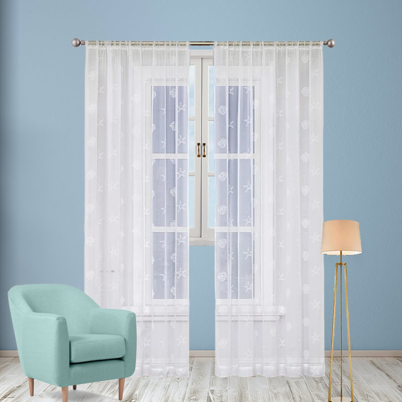 Highland Dunes Soissons Polyester Curtain | Wayfair