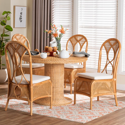 wicker dining room table