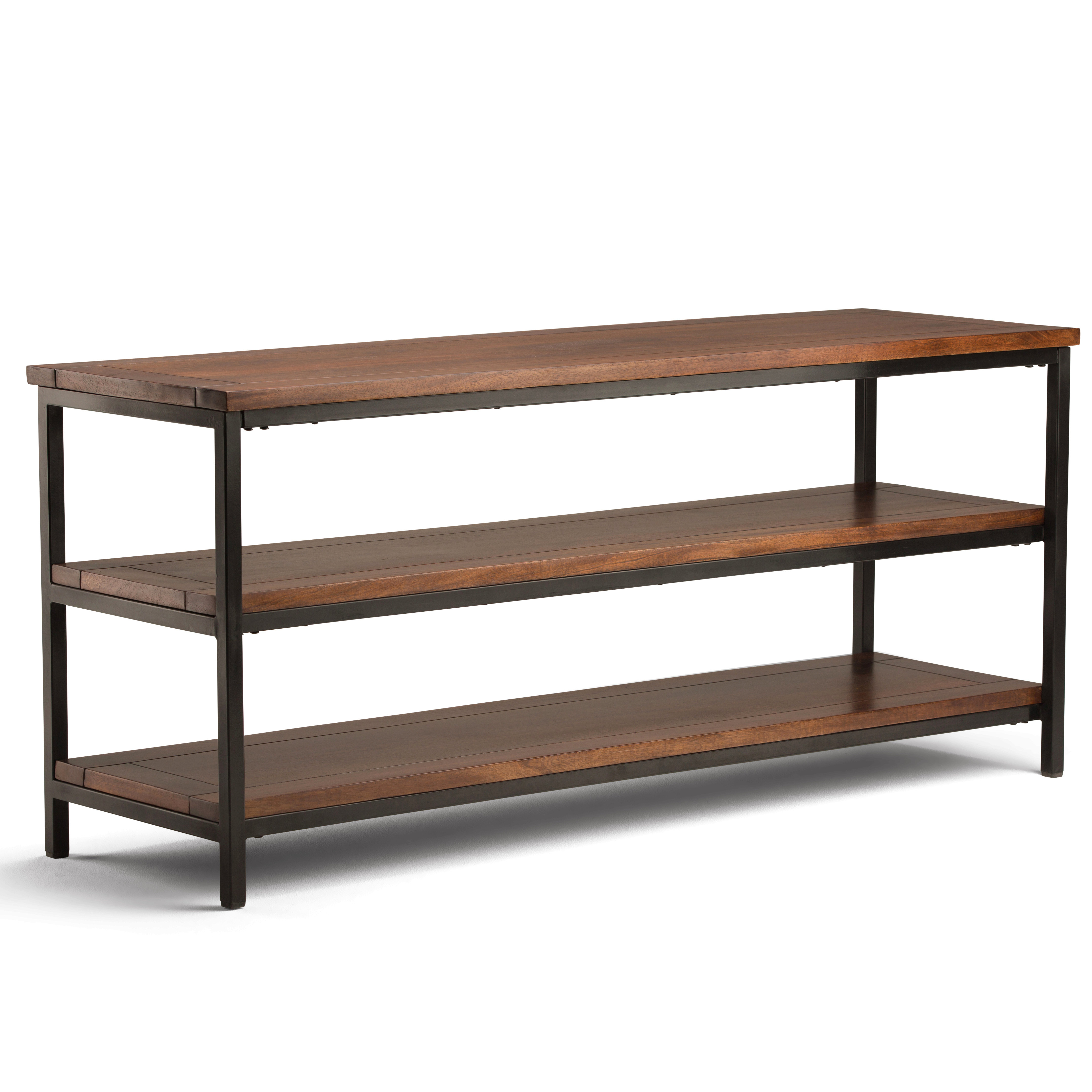 Corrigan Studio® Tv Media Stand - Dark Cognac Brown | Wayfair
