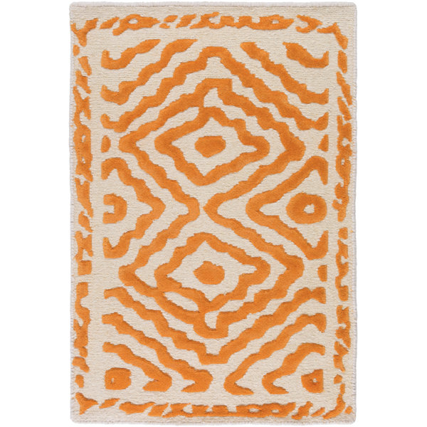 Dakota Fields Sala Hand Knotted Wool Geometric Indoor Rug & Reviews ...
