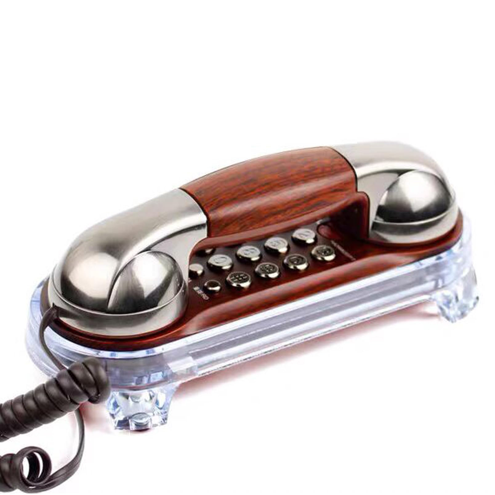 Fashion Finesse Small Size Corded Phone Antique Small Retro Wall ...