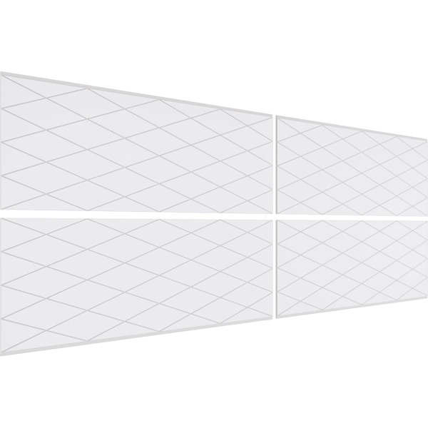 PCI Enterprises 36.25'' H x 94.5'' W x 0.375'' D Expanded Cellular PVC ...