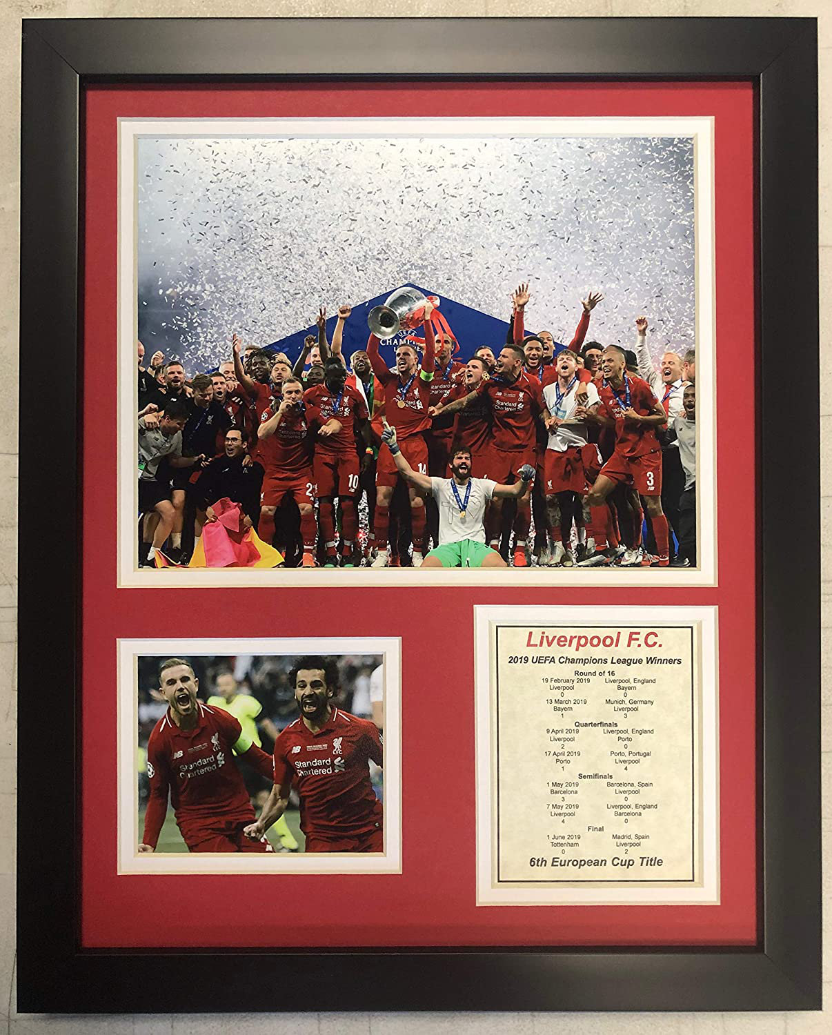 Legends Never Die Liverpool FC 2019 Uefa Champions League Picture Frame ...