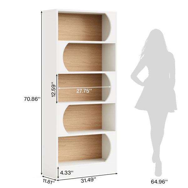 Wrought Studio™ Jayline Bookcase & Reviews | Wayfair