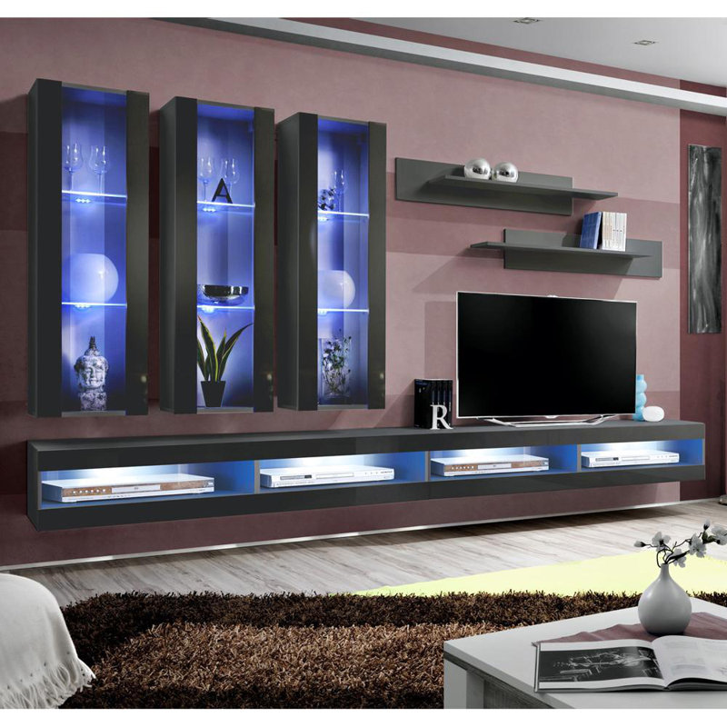 Orren Ellis Flye3 Floating Entertainment Center for TVs up to 70 ...