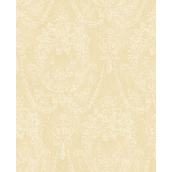 Seabrook Designs Shortbread Fentra Chandelier Damask Unpasted Wallpaper ...