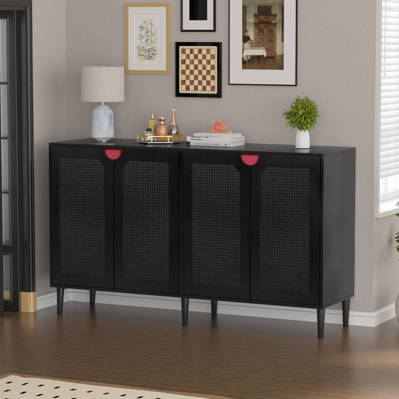Latitude Run® Nayelle 63" W Sideboard Black sideboards and buffets ...