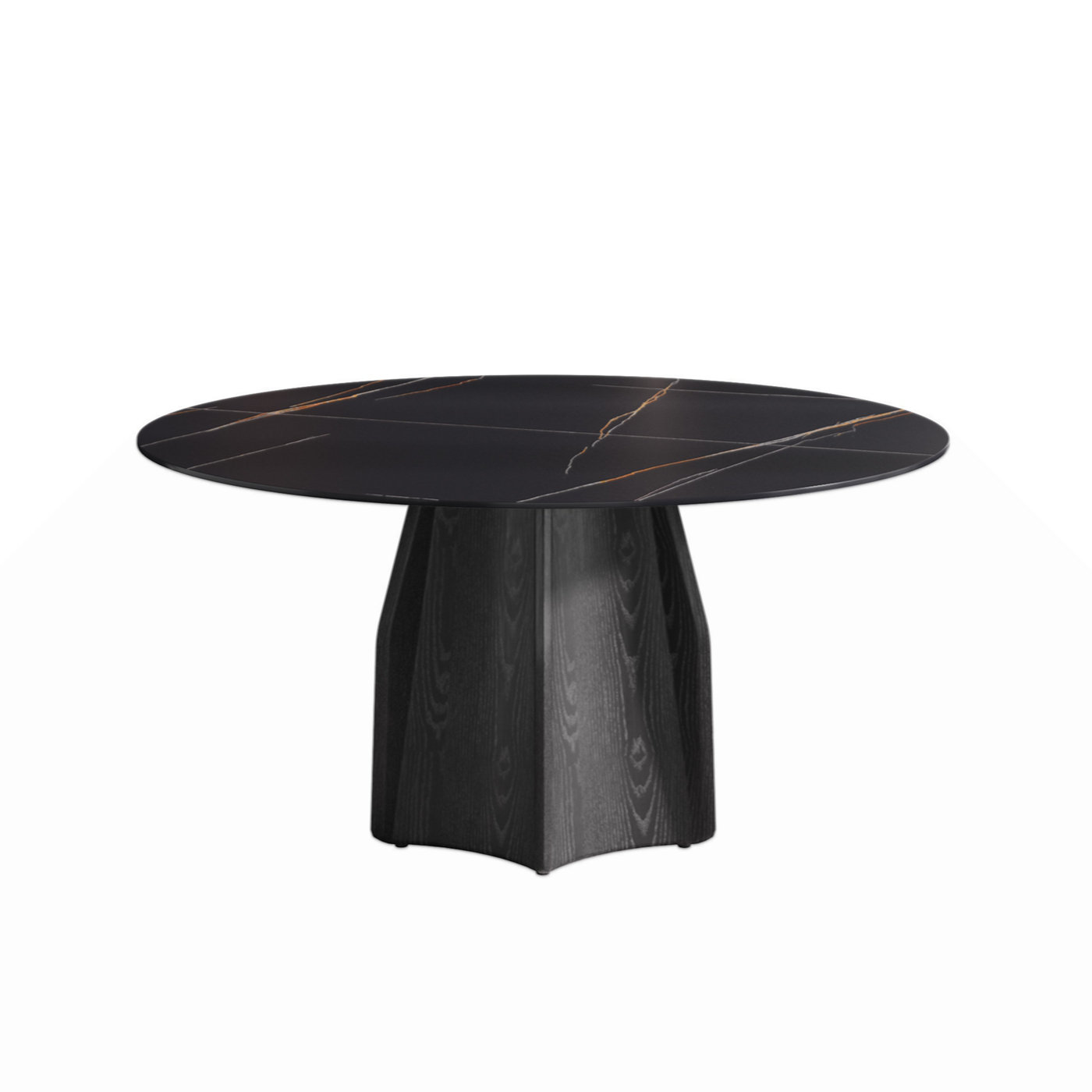 Everly Quinn Round Marble Dining Table With Artificial Marble People ...