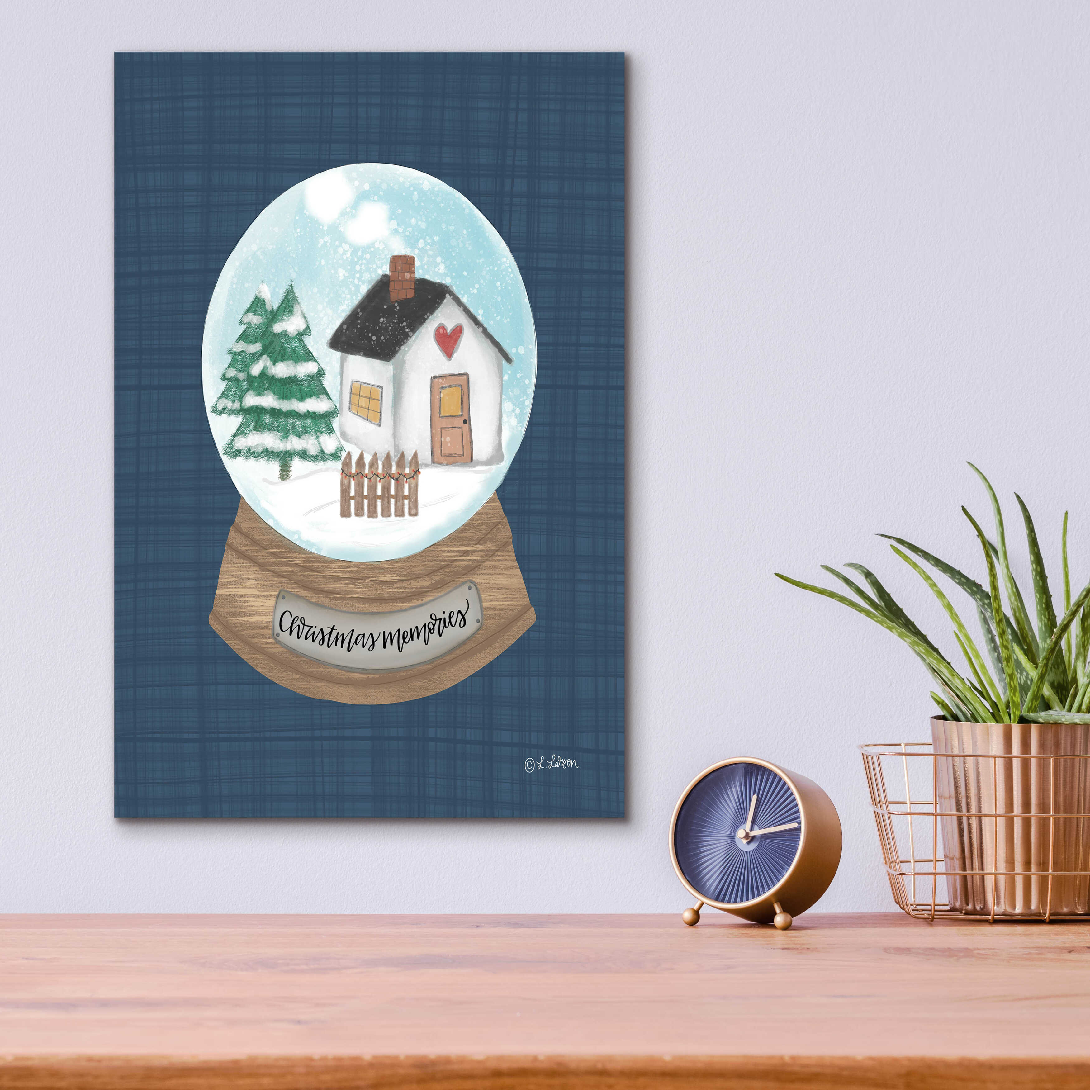The Holiday Aisle® 'Christmas Memories Snow Globe I' By Lisa Larson ...