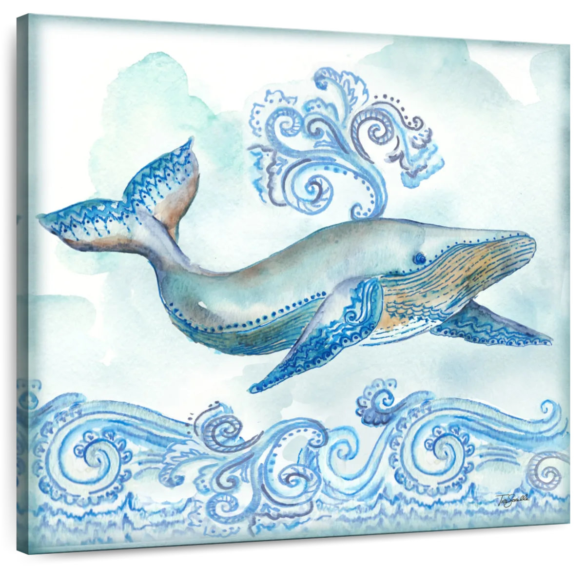 Ebern Designs Brampt Boho Shells - Whale | Wayfair