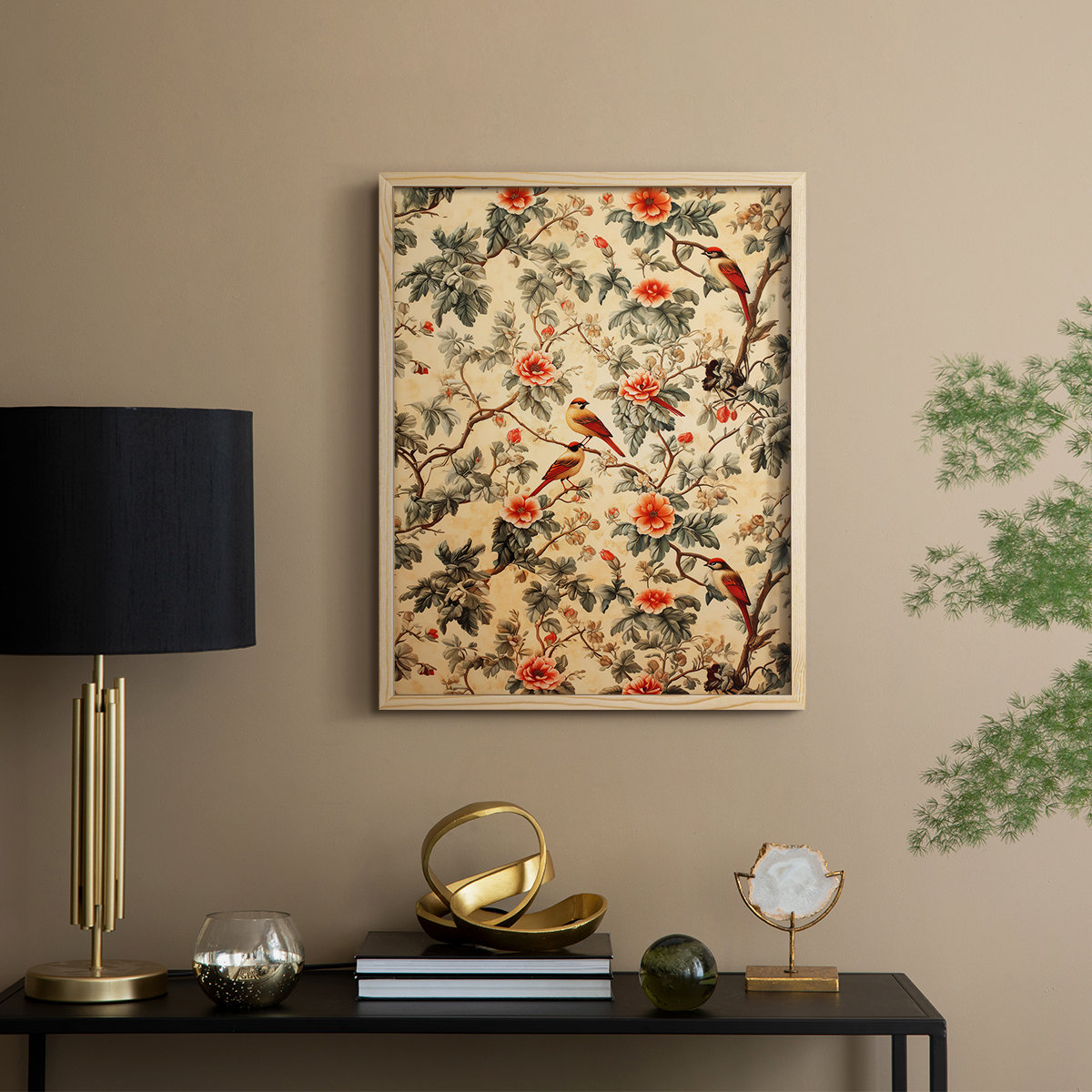 Lark Manor™ WM MORRIS Series CLXVI Framed Print - Solid Wood | Wayfair