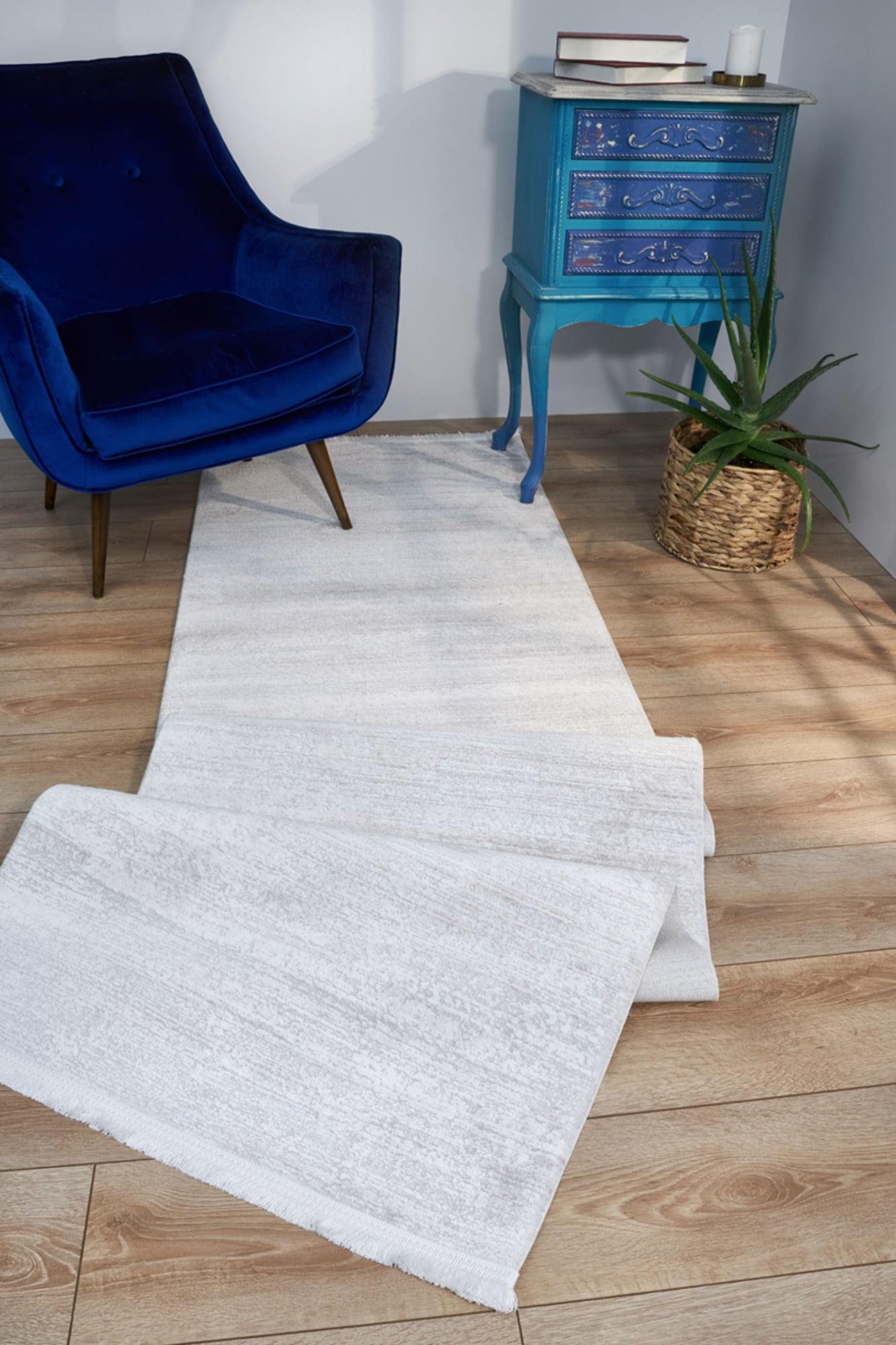 Aegean House Abilene Cream Abstract Acrylic Machine Made Area Rug | Wayfair