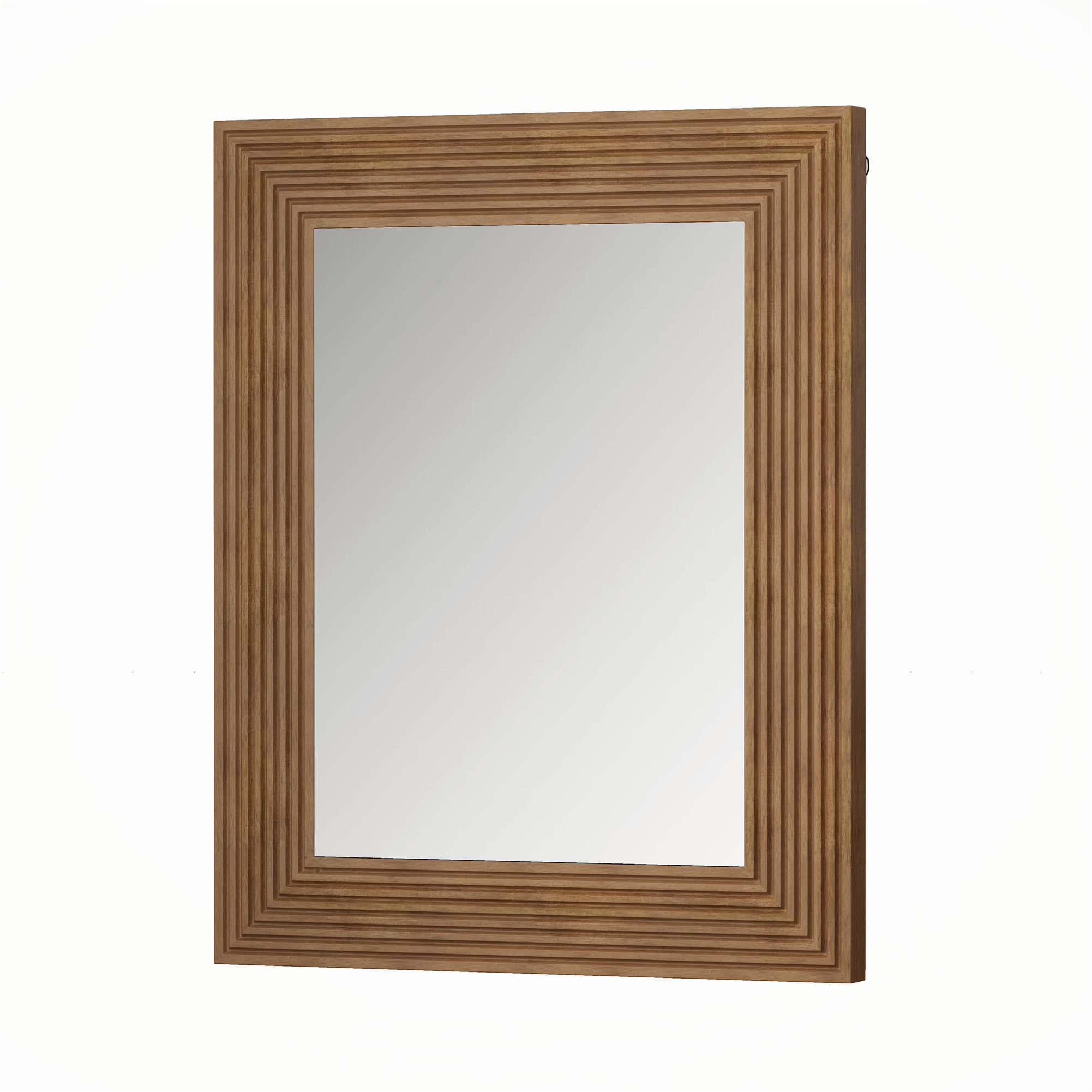 Red Barrel Studio® Wood Framed Rectangle Decorative Wall Hanging Mirror ...