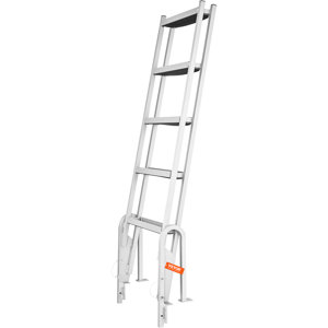 VEVOR Aluminum Dock Ladder Flip-Up Boat Dock Ladder 5 Steps with 350lbs ...