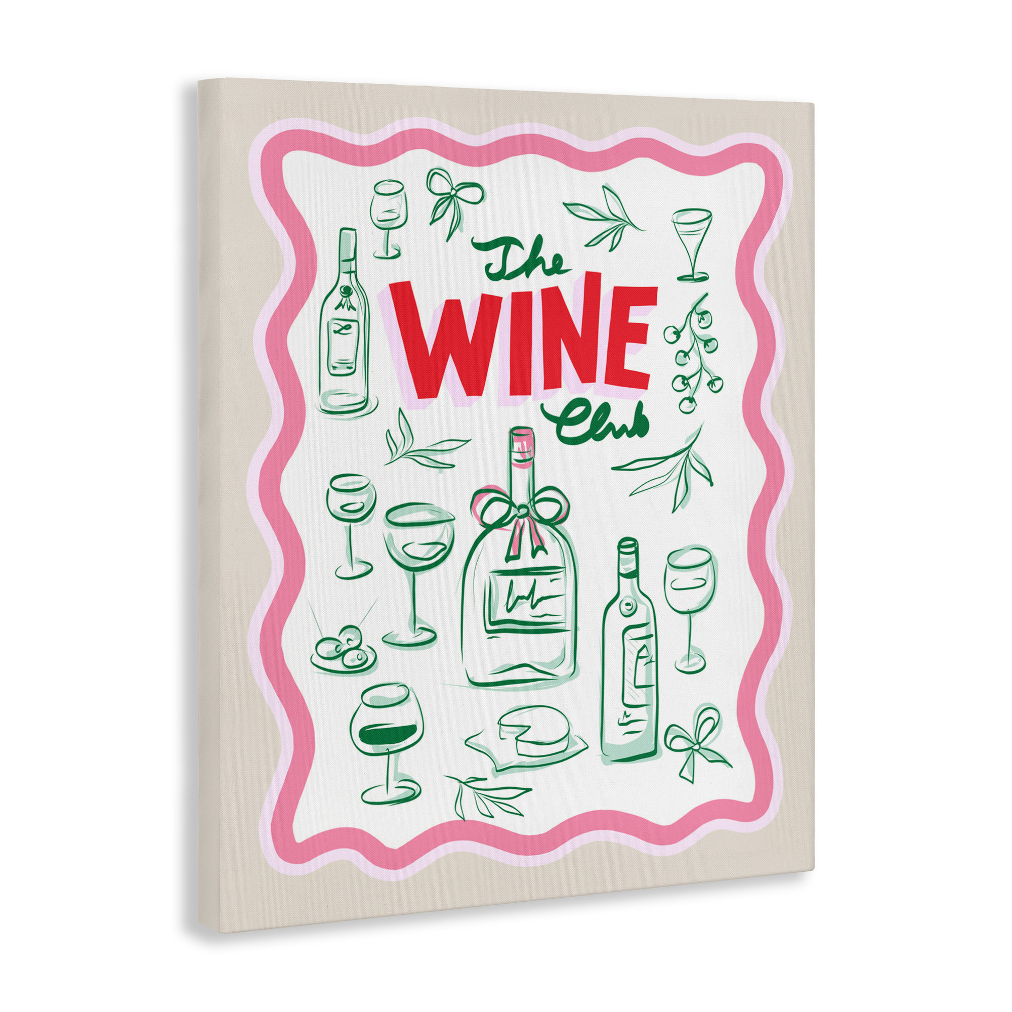 Winston Porter Wine Club Minimal Glam Canvas, design by Dominique Vari ...