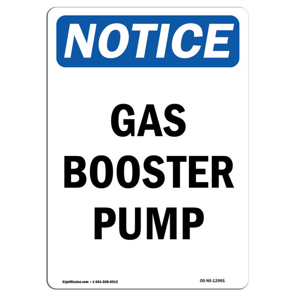 SignMission Gas Booster Pump Sign | Wayfair