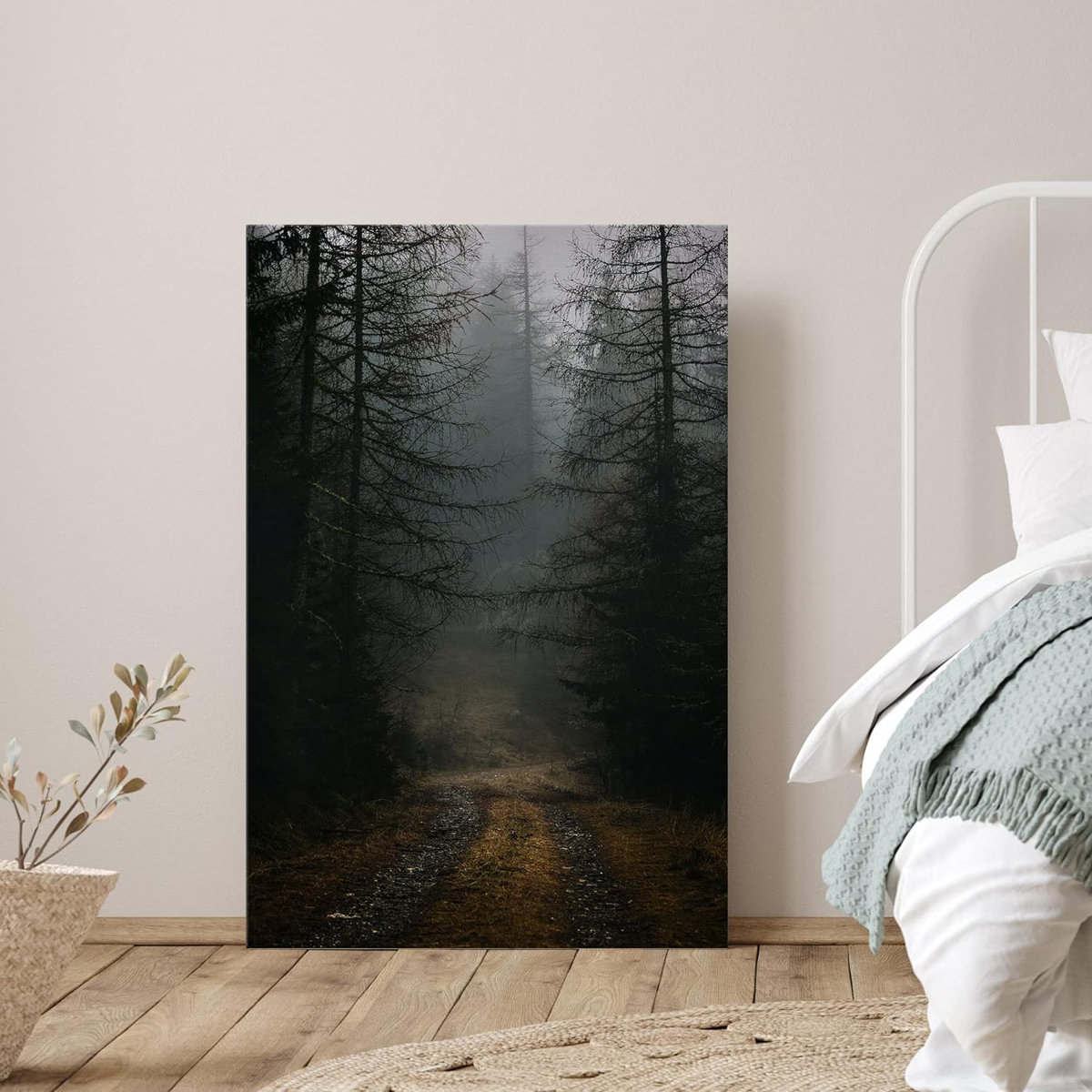 IDEA4WALL Autumn Fall "Dark Moody Pine Tree Forest Nature Landscape ...