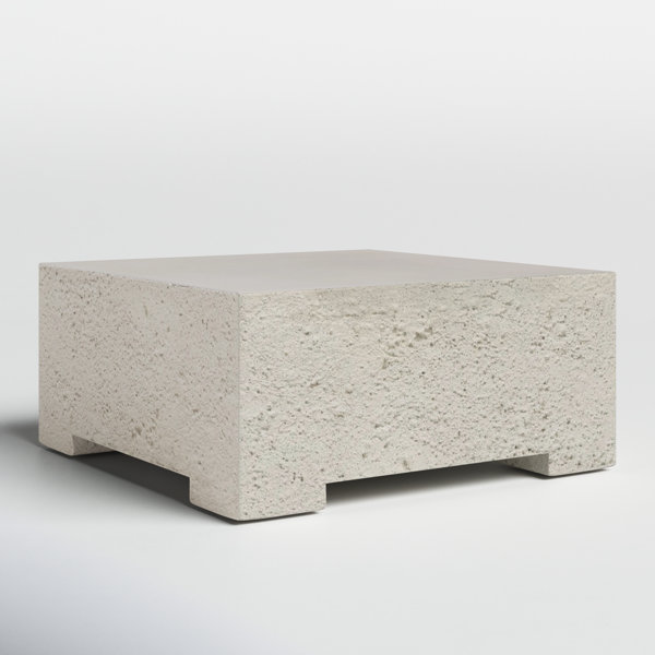 Birch Lane™ Yvonne Concrete Outdoor Coffee Table | Wayfair