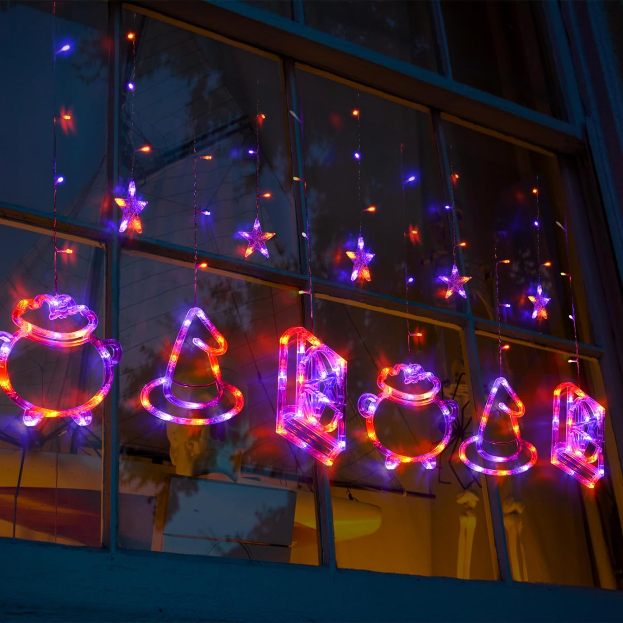 The Holiday Aisle® Halloween String Lights, Halloween Window ...