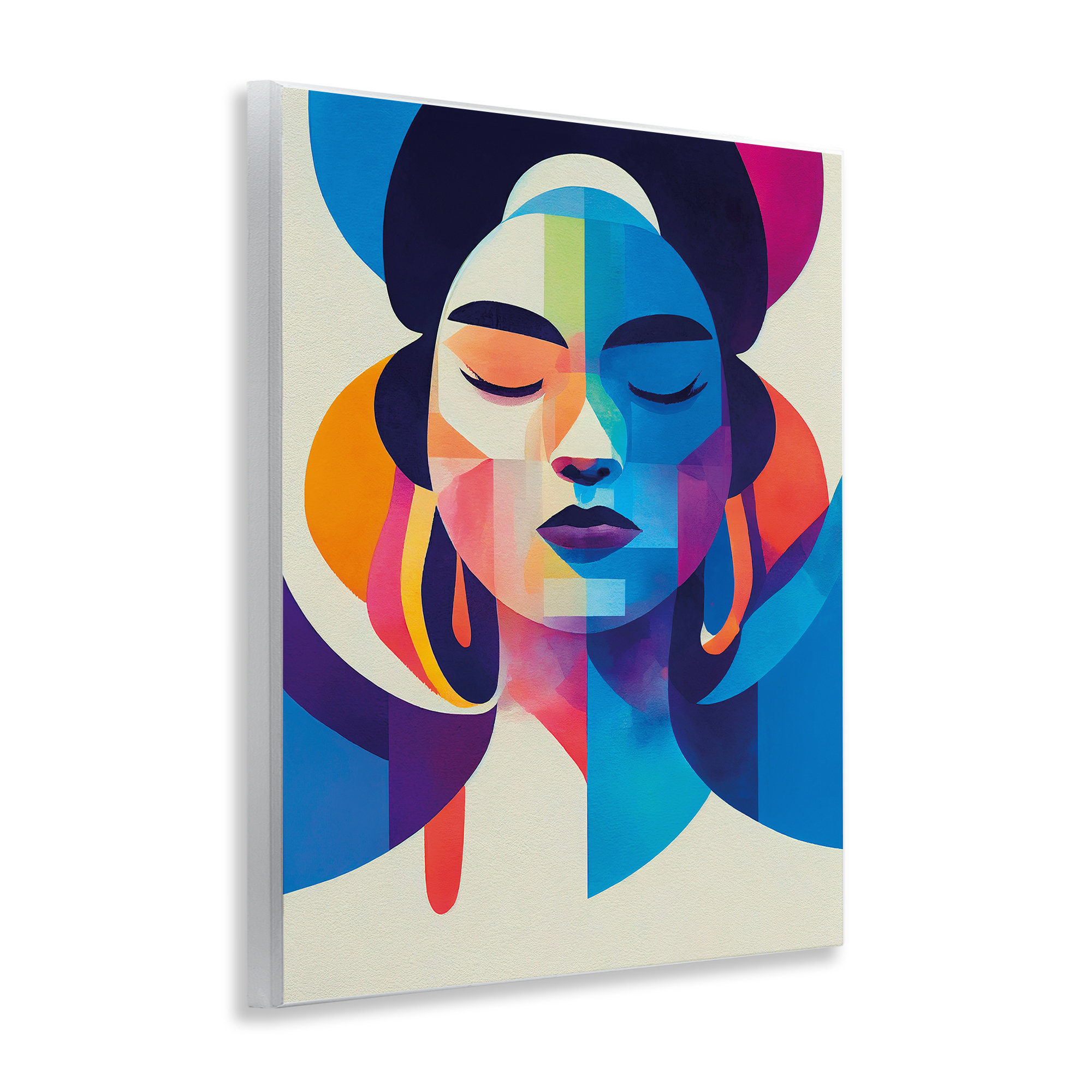 Ebern Designs Bold Hue Woman's Face Wall Plaque Art by Incado | Wayfair