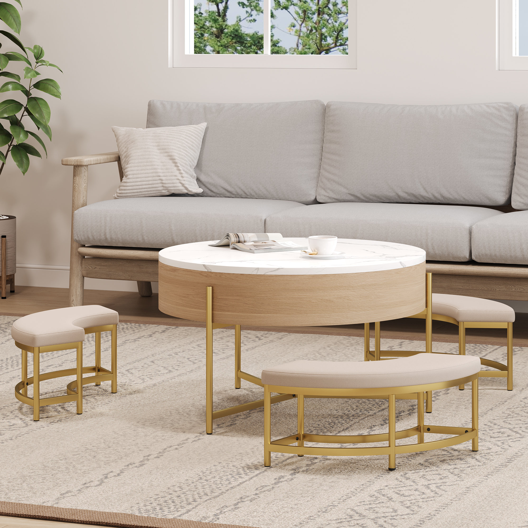 Brayden Studio Bertineke Coffee Table Set | Wayfair
