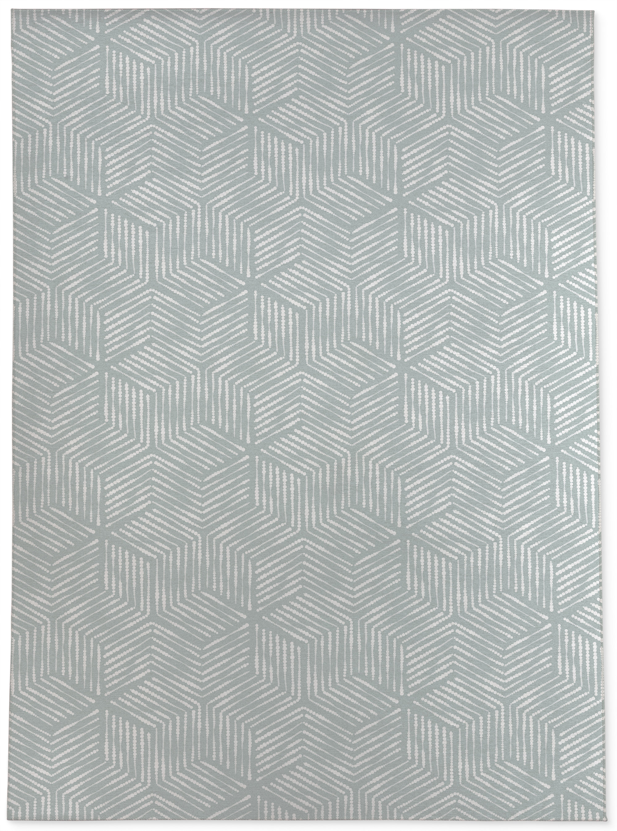 George Oliver Bre Geometric Sky Blue Indoor / Outdoor Area Rug | Wayfair